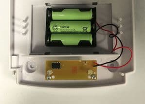 Dummy Alarm Box Blue or White Strobe Flashing LEDs with Blue Lens Long ...